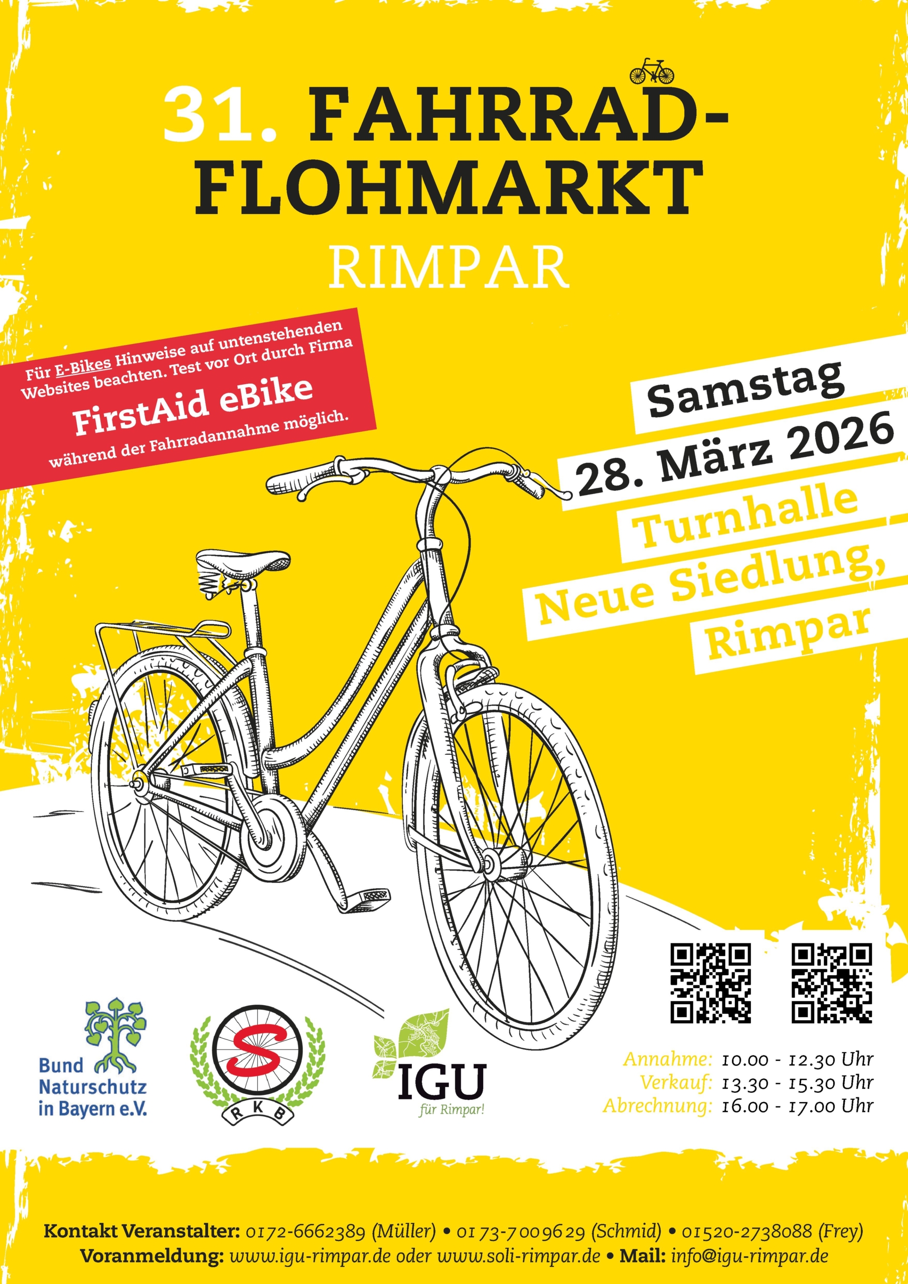 Fahrradflohmarkt 2026 – IGU für Rimpar